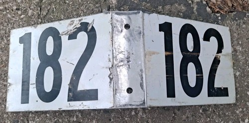 Vintage Railroad Sign 182 Mile Marker Train Track Locomotive Engineer ...