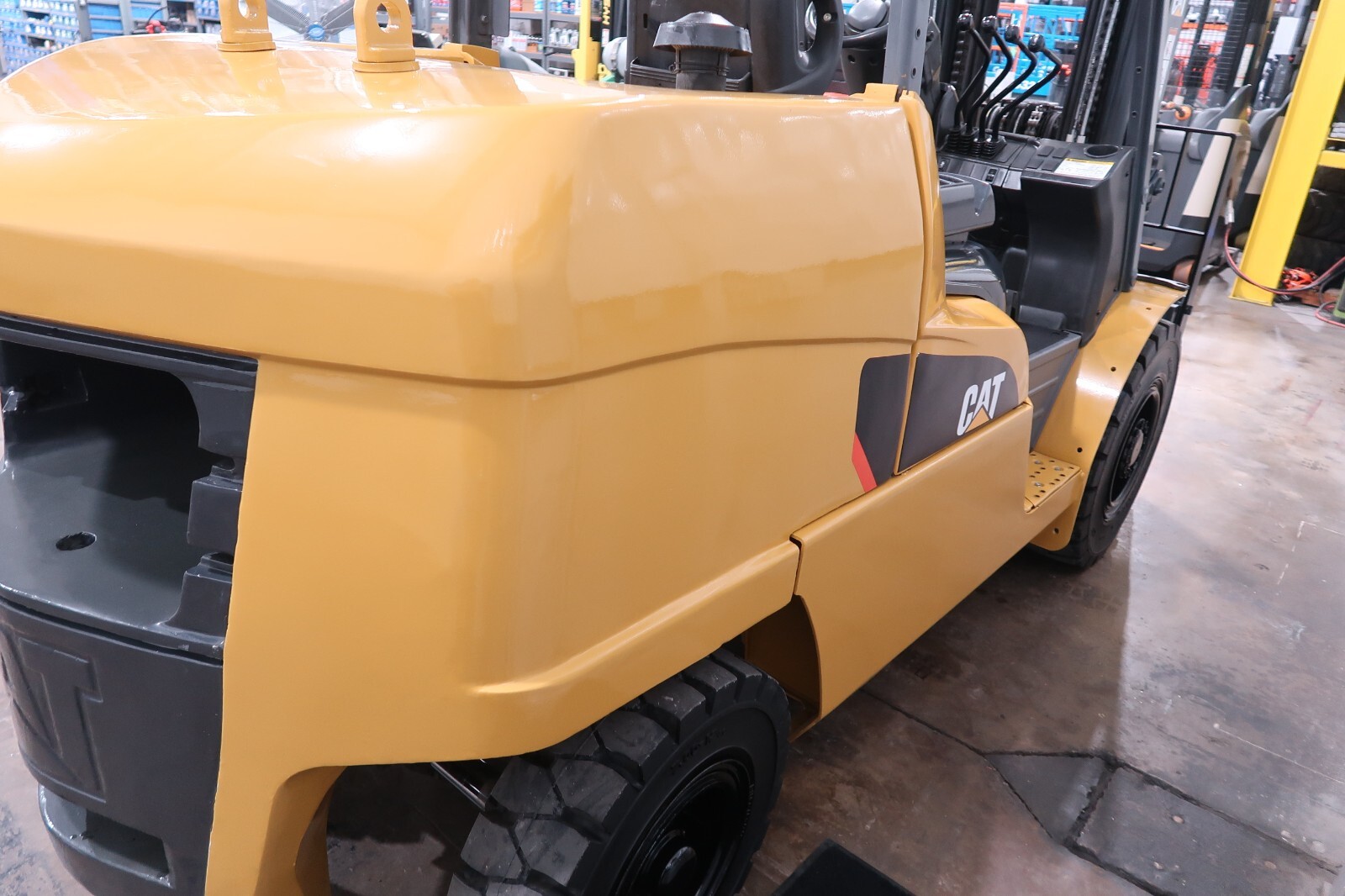 Cat PD12000, 12,000# Pneumatic, DIESEL, Three Stage, 4 way Hydraulics ...