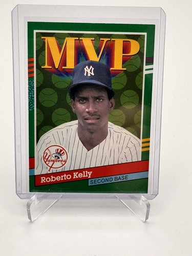 Baseball Card Roberto Kelly MVP Yankees Leaf 1990 # 400 | eBay