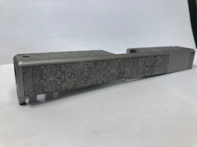Custom DEEP Laser engraved Glock 19 Slide Gen 3 g19 Aztec calendar ...