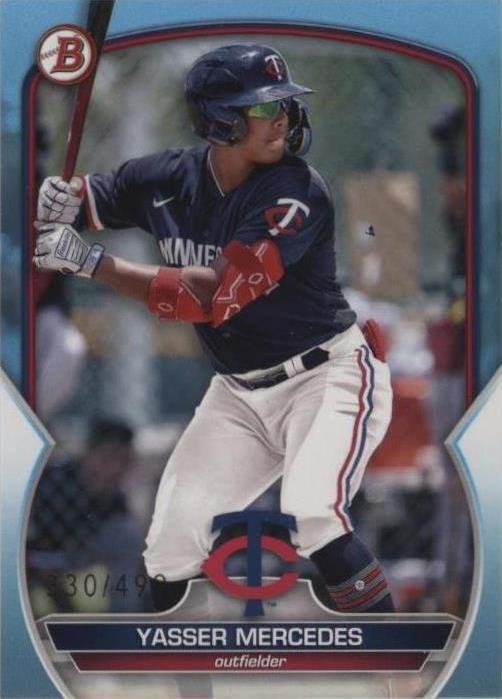 2023 Bowman Draft - Yasser Mercedes #BD-139 Sky Blue /499 (RC) for sale ...