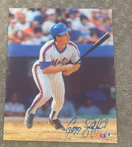 Gregg Jefferies New York Mets signed autographed Official 8x10 Photo ...