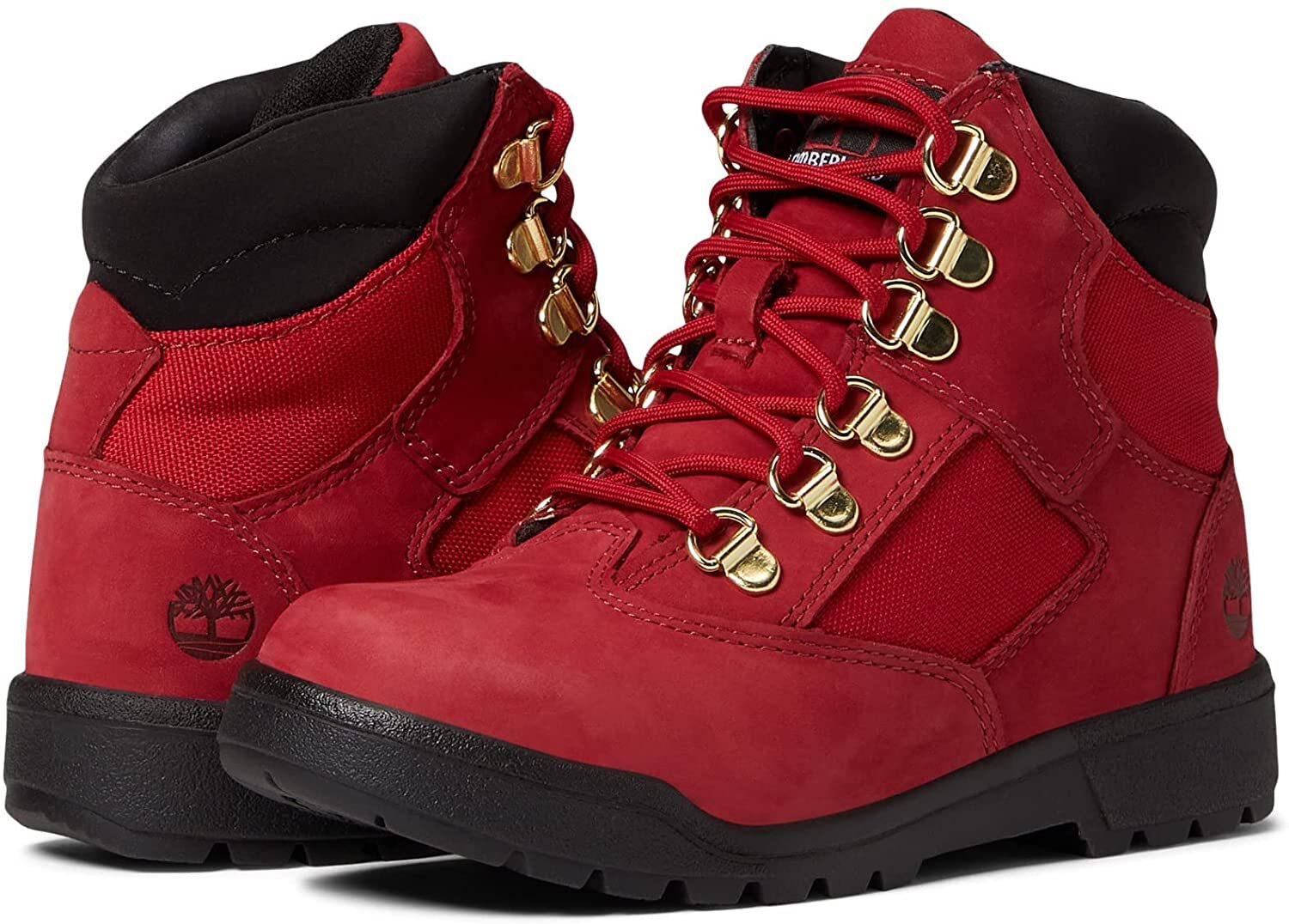 Little Kid's Timberland Dark Red Nubuck 6' Field Boot | eBay