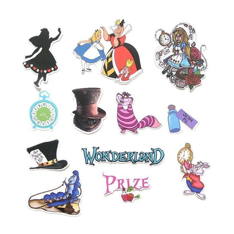 Alice In Wonderland Stickers