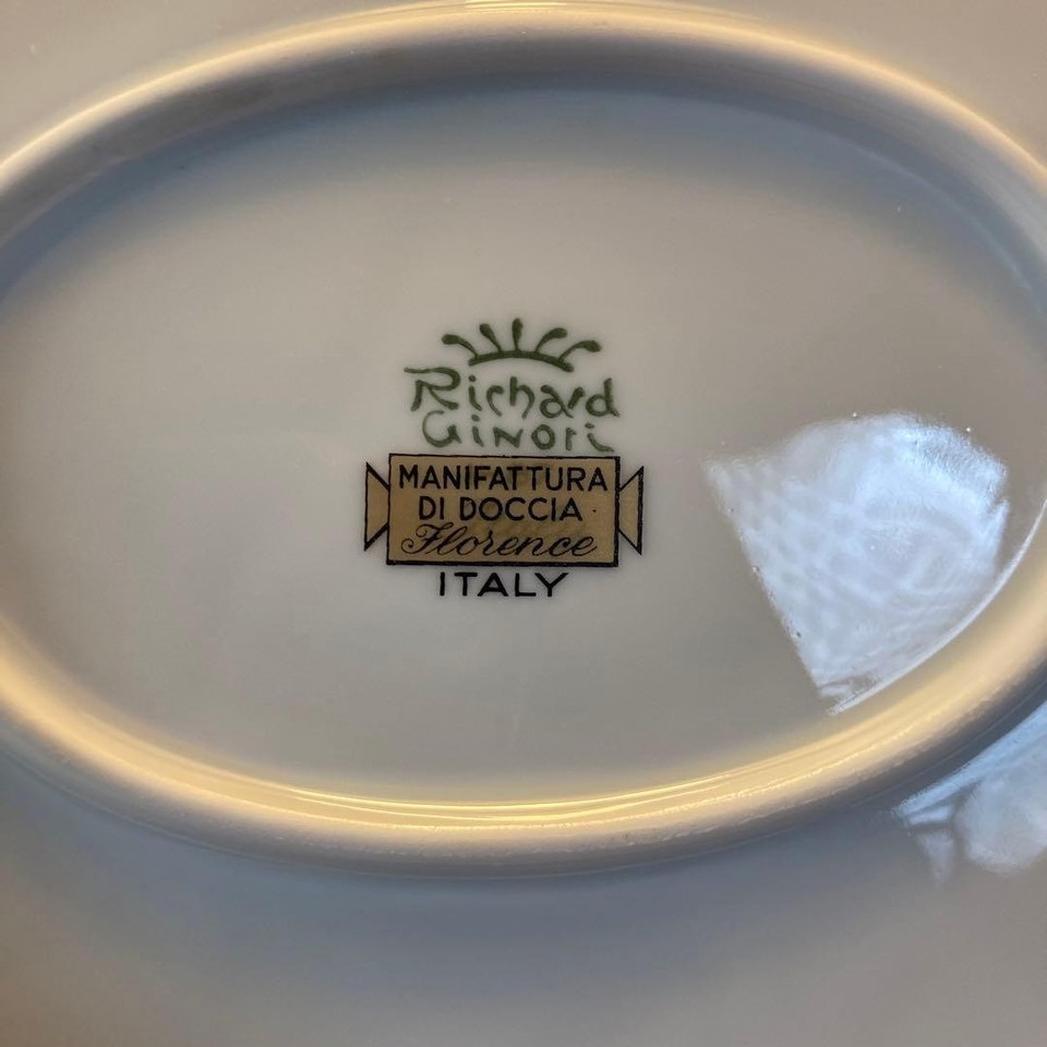 [Near Mint, Rare] Richard Ginori Impero Giulietta Oval Plate with ...