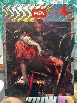 SHANKS PSA Magazine Silver Cracked Ice Variant 019/100 One Piece ...