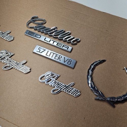 87 88 89 90 91 92 Cadillac Brougham Fleetwood Qtr Emblems Trunk Badge ...