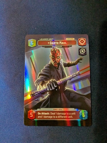 Darth Maul - Sith Revealed, Showcase (LOF) Star Wars Unlimited, SWU, NM ...