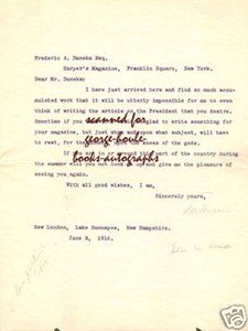 EDWARD M. HOUSE~LETTER~AUTOGRAPH - 1916~WOODROW WILSON ADVISOR | eBay