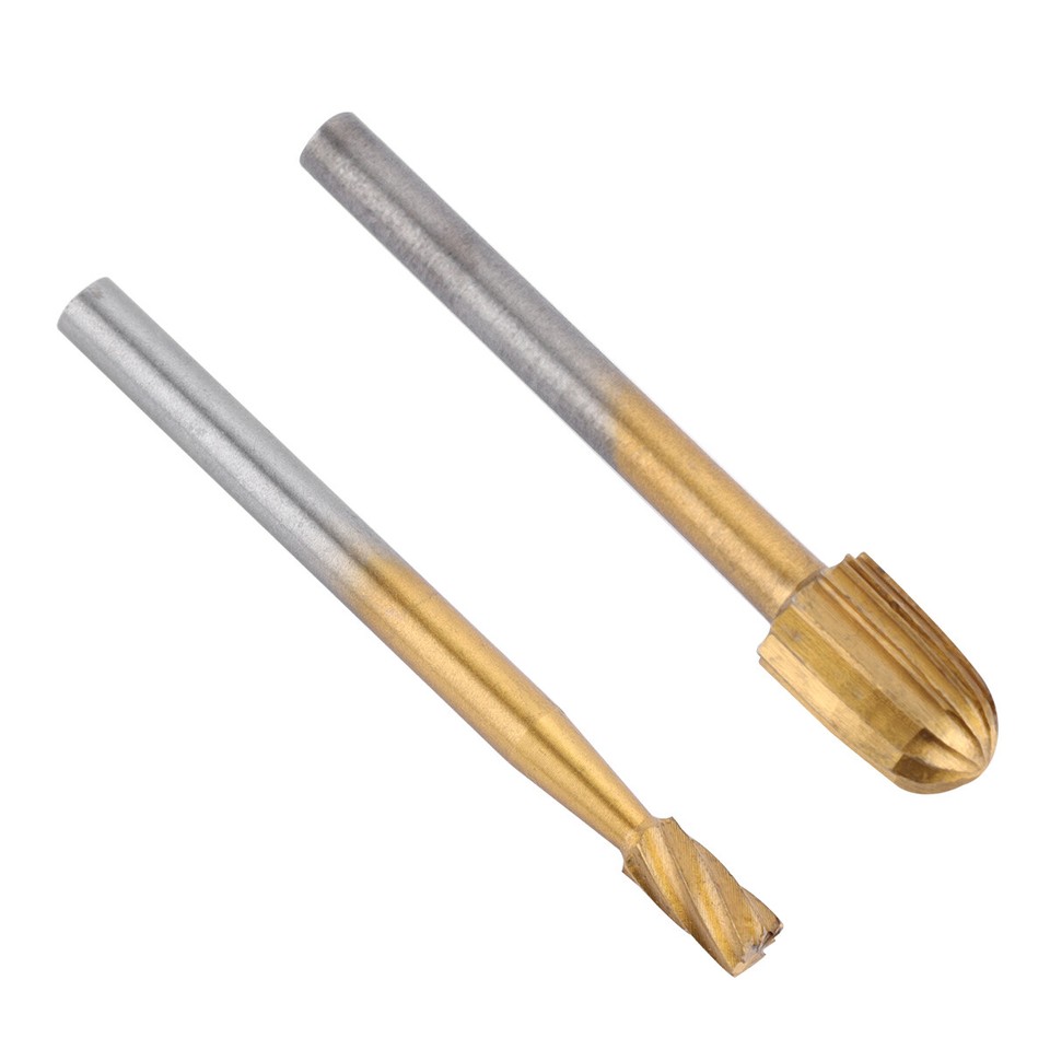 Tungsten Carbide Rotary Burr Bit Set 1/8" Cutting Carving Burrs for ...