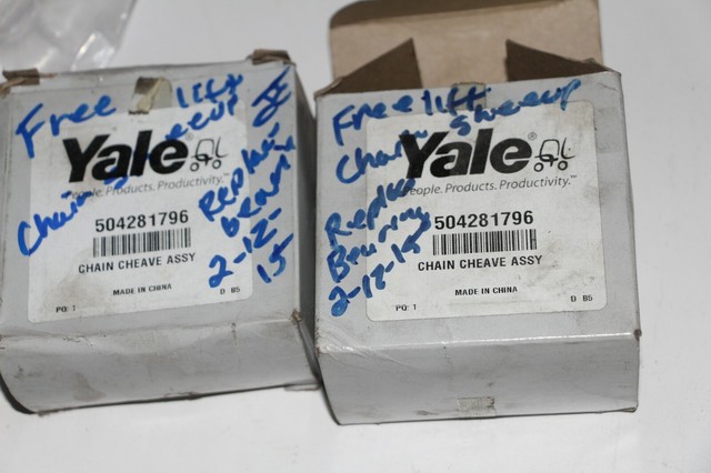 Yale 504281796 Chain Cheave Assy. for sale online | eBay