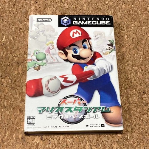 USE Super Mario Stadium Miracle Baseball GC Nintendo Gamecube japan ...