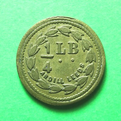 Norwich Ladyman Tea Dealer 20mm Brass Token 1/4 of Tea SNo60169 | eBay UK