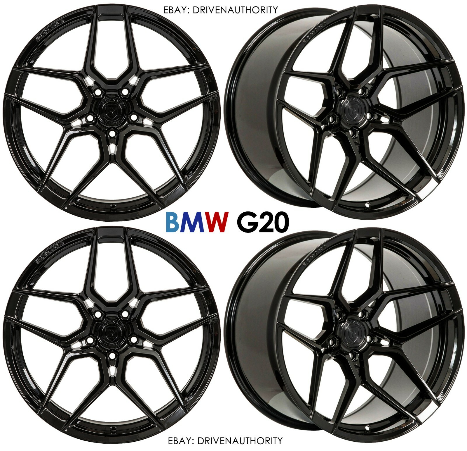 19 Rohana RFX11 WHEELS SET for 2019+ BMW 330i M340i G20 Rims Concave ...