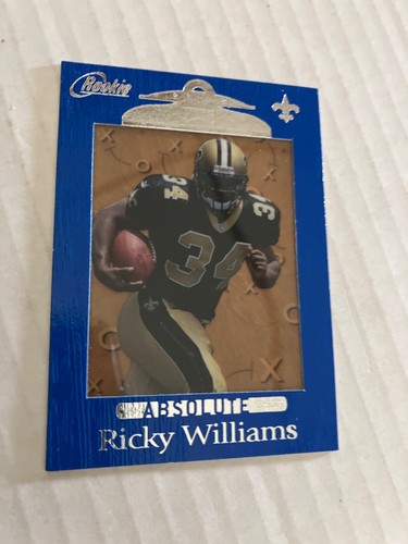NEW ORLEANS SAINTS ricky Williams 1999 absolute blue rookie football ...