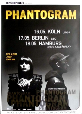 PHANTOGRAM - 2014 - Plakat - Live In Concert - Voices Tour - Poster ...
