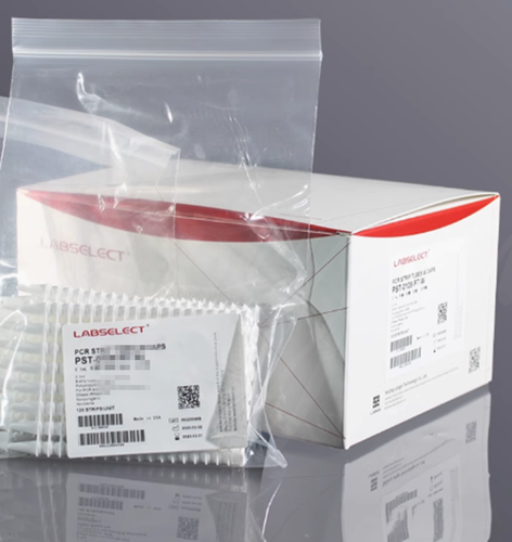 120pcs/box PST-0108-FT-C) 0.1ml transparent eight-row tube with cap and ...