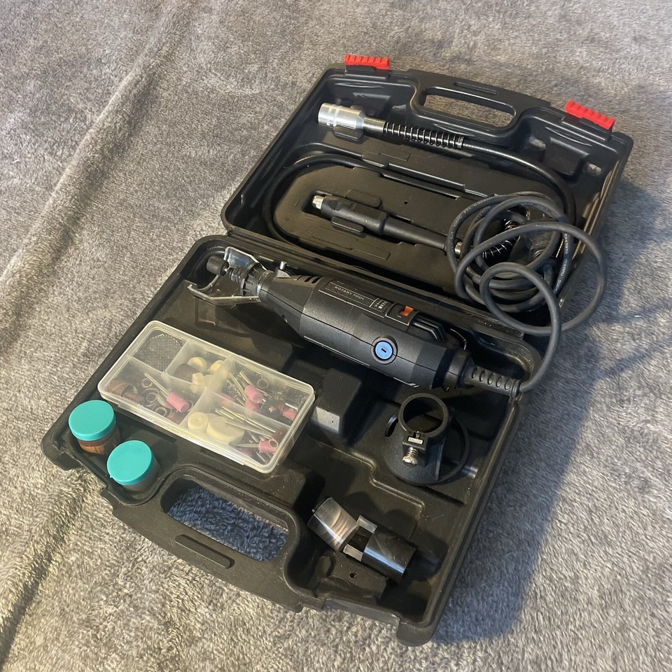 Goxawee Rotary Tool Kit with MultiPro Keyless chuck and Flex Shaft For ...