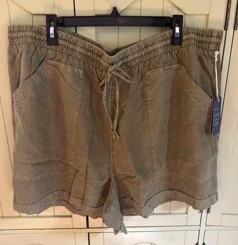 NEW Universal Thread Women's High-Rise Tie Waist Utility Shorts 4X ...