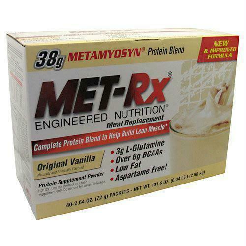 MET-Rx Extreme Chocolate Meal Replacement Protein Powder - 40 Packets ...
