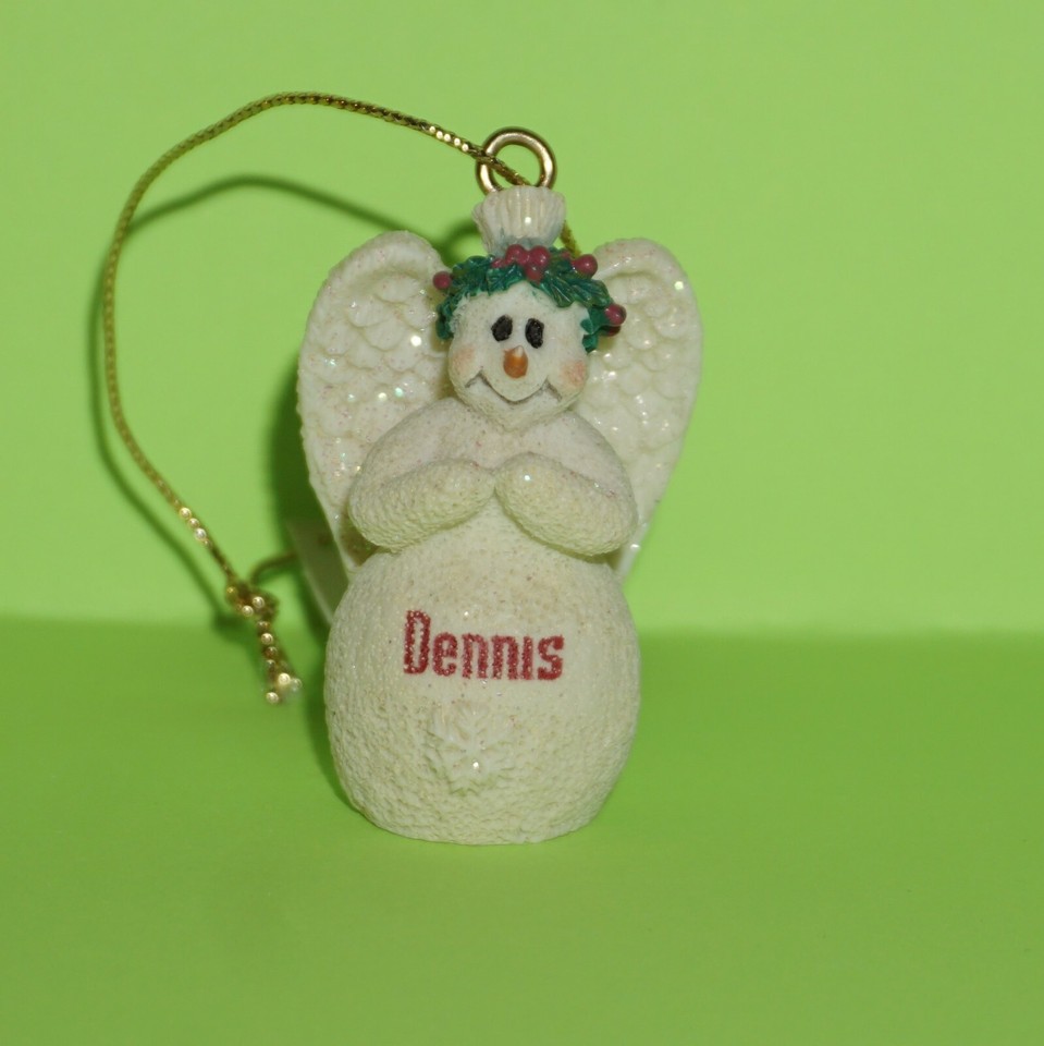 Snowman Angel Christmas Ornament Snowangel Sparkle Ganz Pre-Printed ...