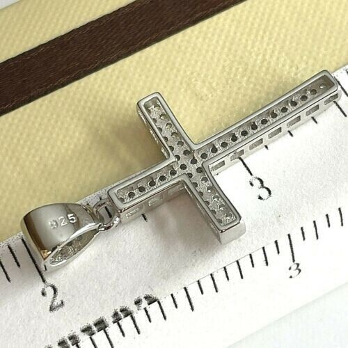 2Ct Round Lab Created Diamond Cross Pendant 14K White Gold Finish | eBay