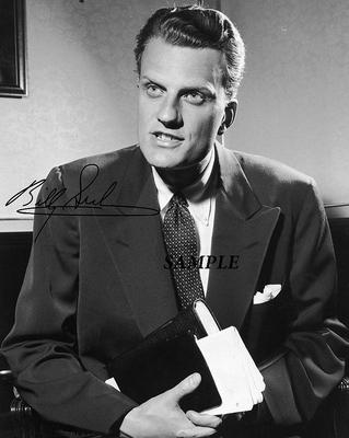 BILLY GRAHAM #1 REPRINT 8X10 AUTOGRAPHED SIGNED PHOTO CHRISTMAS MAN ...