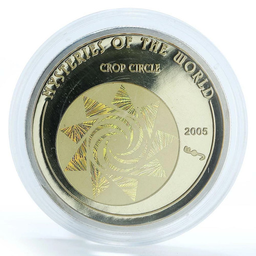 Mariana Islands $5 Mysteries of the World - Crop Circles .925 Silver ...
