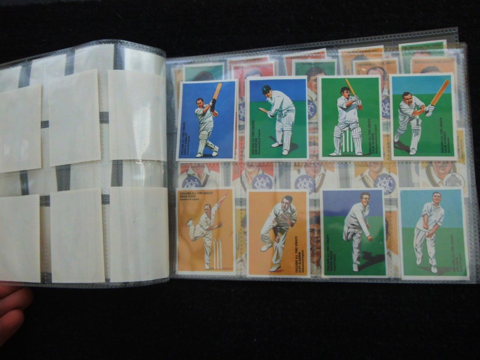 ONE OR TWO SETS PLAIN BACKS PAPER TRADE CARDS ENGLAND AND AUSTRALIAN ...