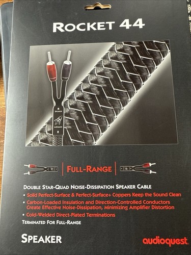 AudioQuest Rocket 44 Full-Range Speaker Cable - 8' Pair - Authorized ...