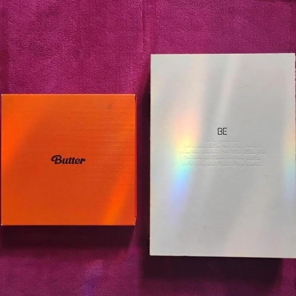 BTS Butter - Peaches, BTS BE deluxe album, and ATEEZ Golden Hour Lot | eBay
