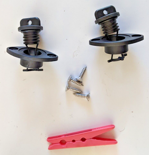 2pcs Black Universal Drain Plug Bung for Kayak Canoe Boat Esky Tanks SS ...