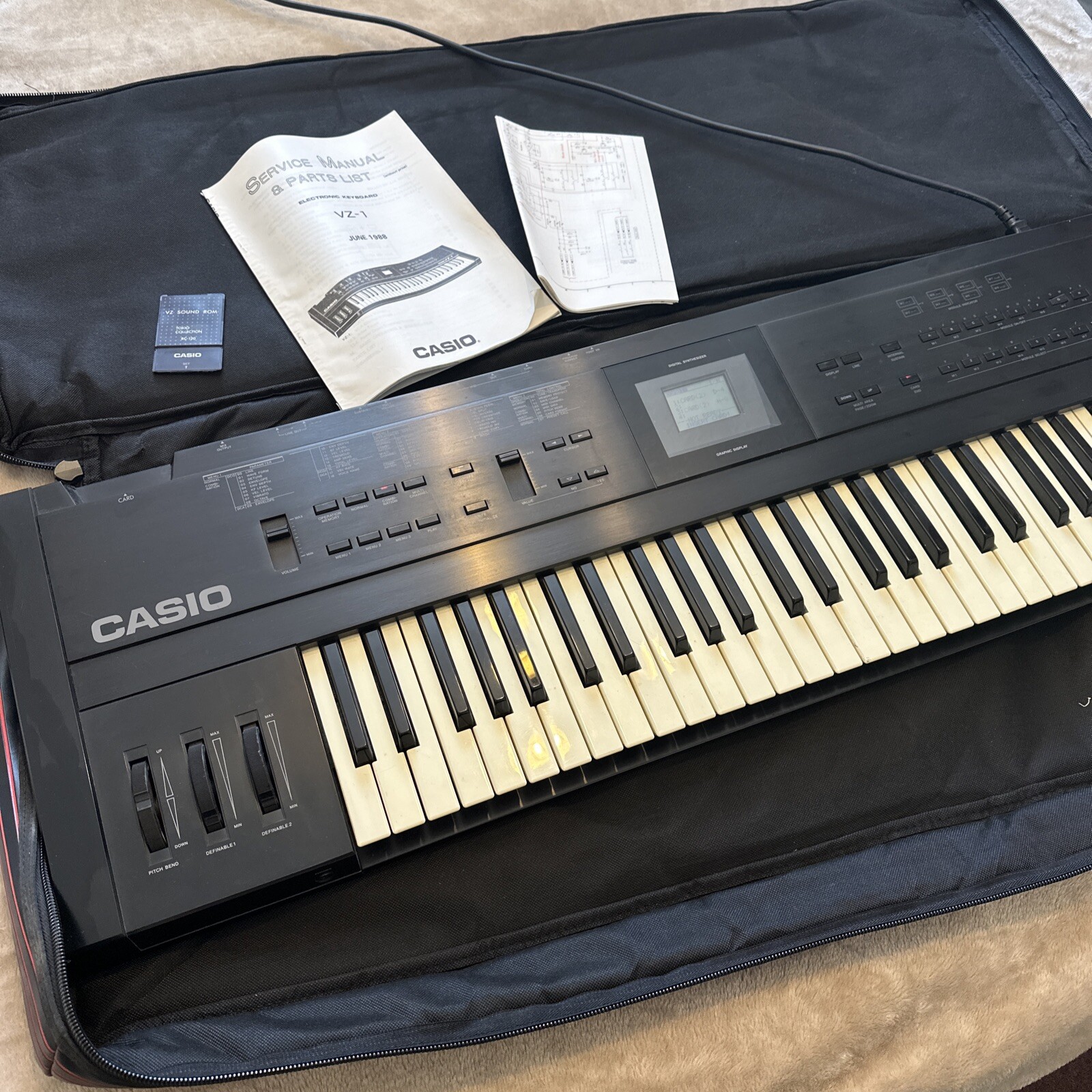 Casio VZ-1 Digital Synthesizer W/ RC-120 Rom Card | eBay