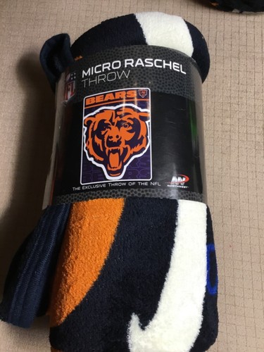 Chicago Bears Micro Raschel Throw Blanket 46" x 60" | eBay