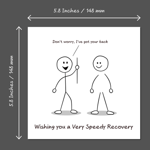 Back Surgery Operation Card Get Well Soon Card Fast Recovery Recover ...
