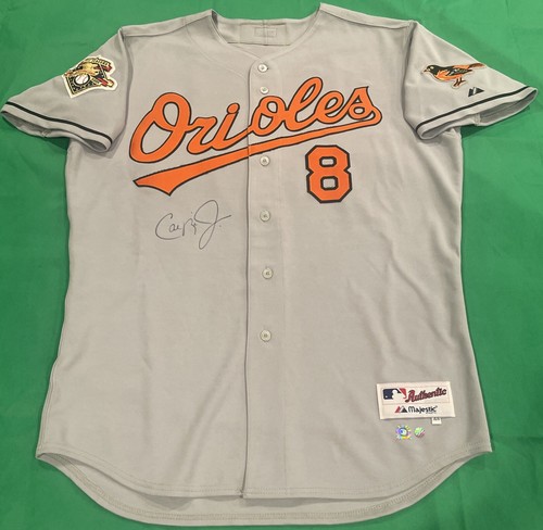 Authentic 2001 9/11 Cal Ripken Jr #8 Orioles Majestic Jersey Signed 48 ...