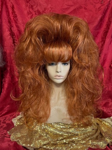 FIRE RED LONG BEAUTY TEASE DRAG LOOK LAST ONE WIGS R US nwt | eBay