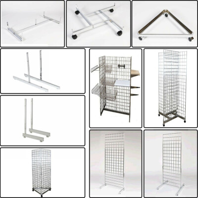 GRIDWALL MESH PANEL TRIANGLE, RECTANGULAR, 4 WAY, GONDOLA BASE LEGS ...