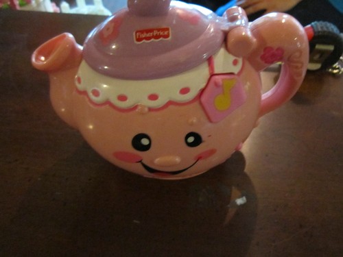 Fisher Price Laugh and Learn Talking Pink Teapot Sounds Works Cute ...