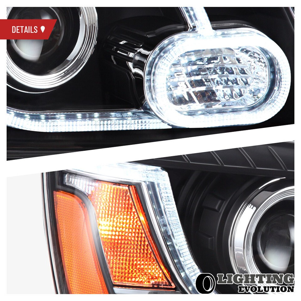 VLAND For 2001-2007 Toyota Highlander LED Headlights Clear Lens LED DRL ...