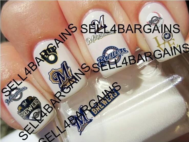 👀 2025 🔥 Milwaukee Brewers Baseball Team》10 Different Designs》Nail Art ...