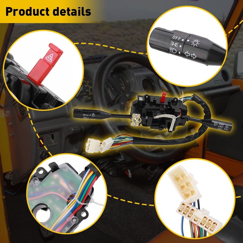 Turn Signal Combination Switch Multi Function Fits Suzuki Samurai 85-95 ...