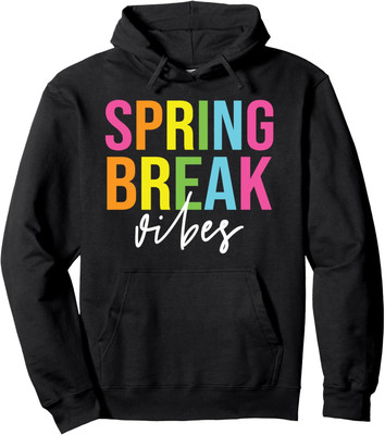 HOT-Students Spring Break Vibes Funny Teacher Cute Unisex Hooded ...