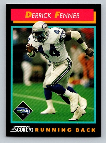 1992 Score Derrick Fenner #358 Seattle Seahawks | eBay