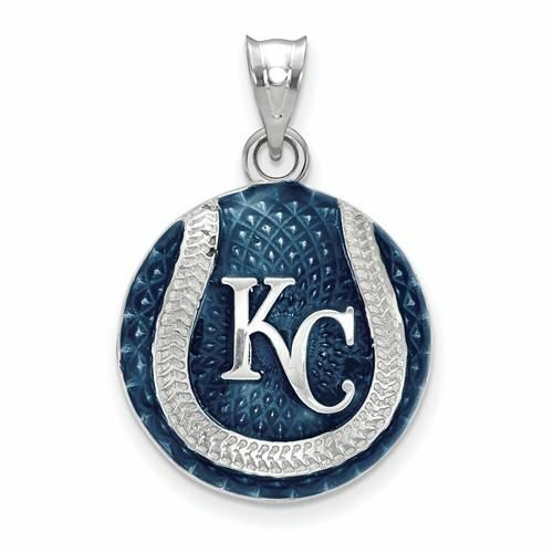 SS MLB Kansas City Royals Letters K-C Enameled Baseball Pendant | eBay