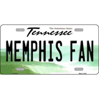 Memphis Fan Novelty Metal License Plate Tag LP-13018 | eBay