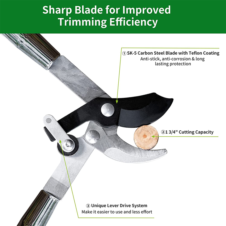 Berry&Bird Loppers Pruners Heavy Duty 30''Bypass Lopper Long Handle ...