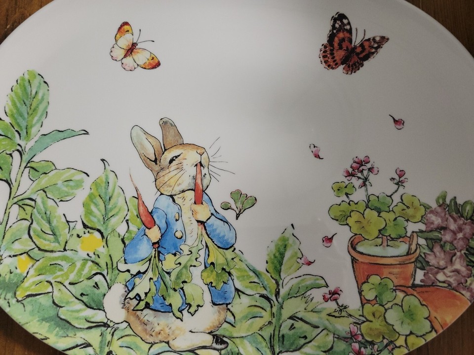 Pottery Barn Kids Peter Rabbit Melamine Garden Serving Platter Spring ...