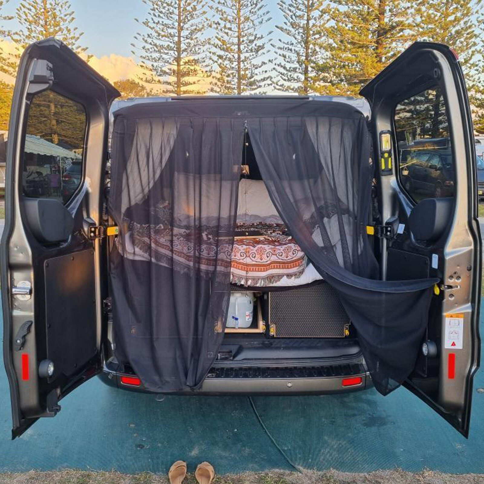 Magnetic Fly Screen for Standard Roof Camper Van Bug Mesh Mosquito Net ...