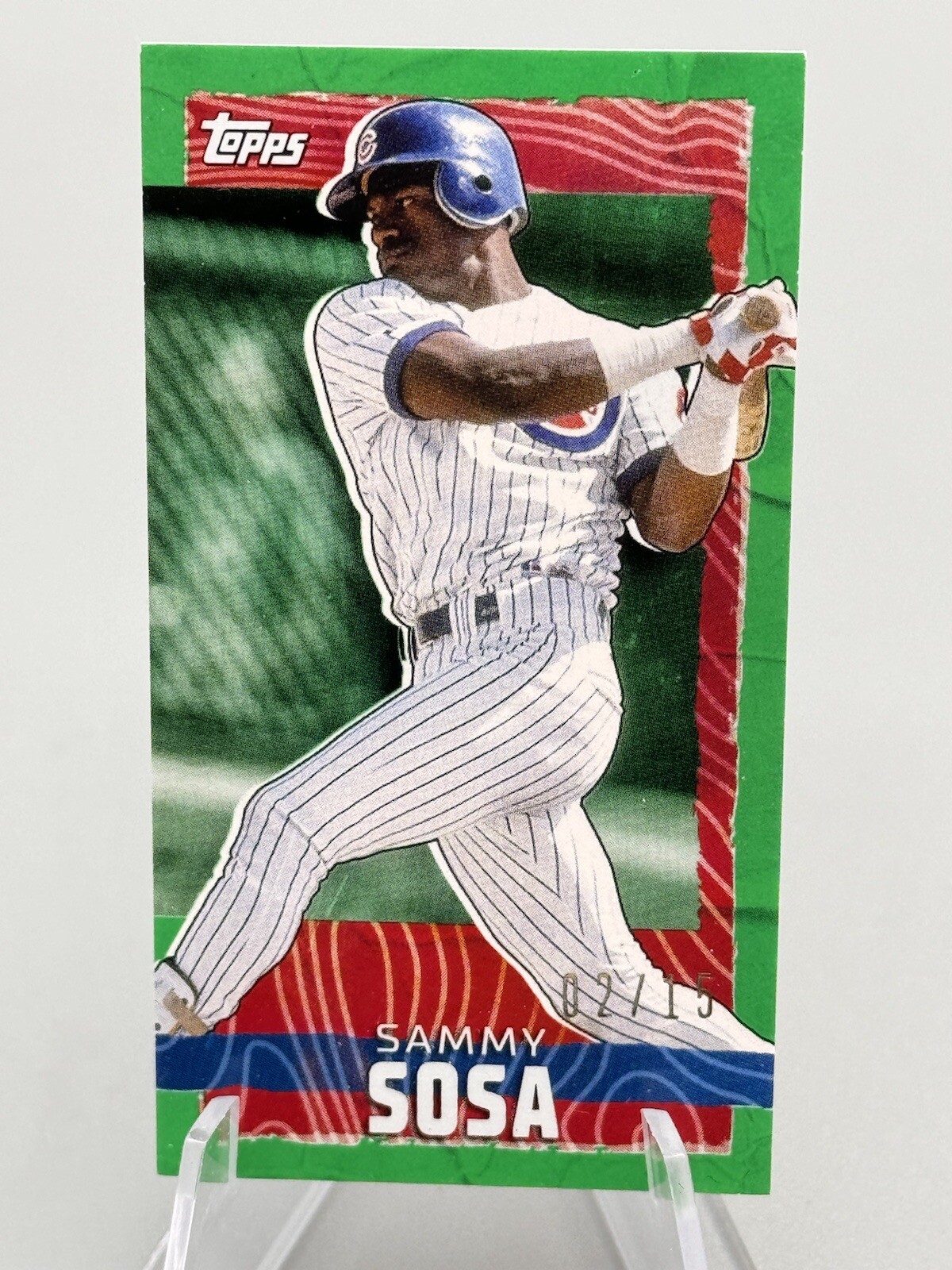 2023 Topps RIP Sammy Sosa Mini RIP Green 2/15 Chicago Cubs Card #MRIP ...